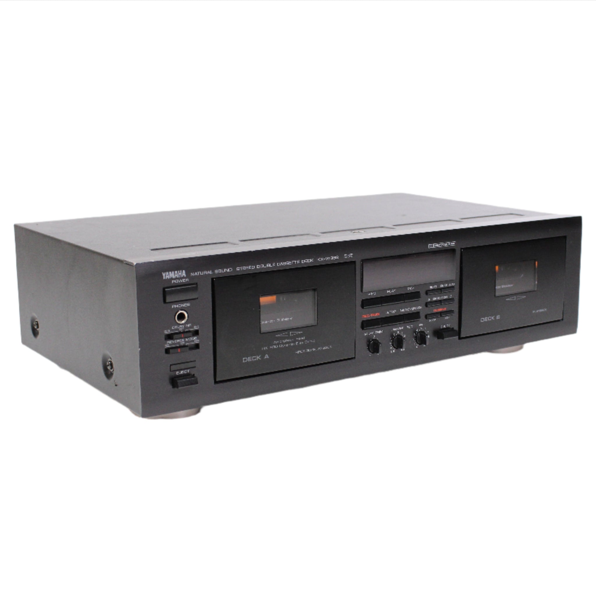 Yamaha KX-W362 Natural Sound Stereo Double Cassette Deck High Speed Du