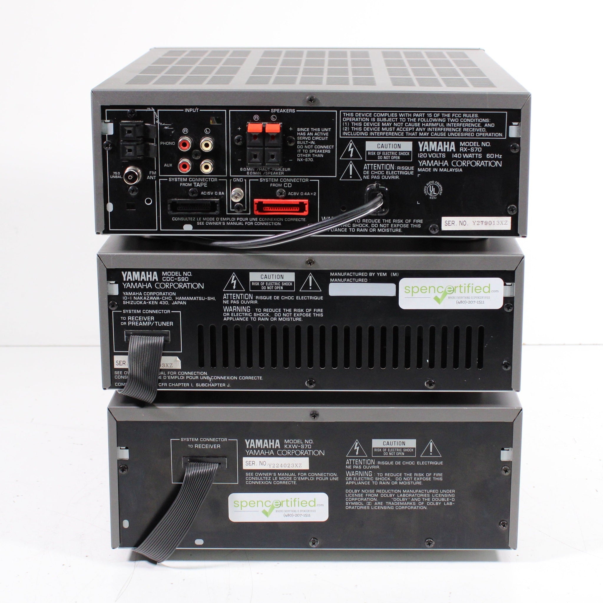 Yamaha Natural Sound Mini Component System (RX-S70 Receiver, CDC-S90 C