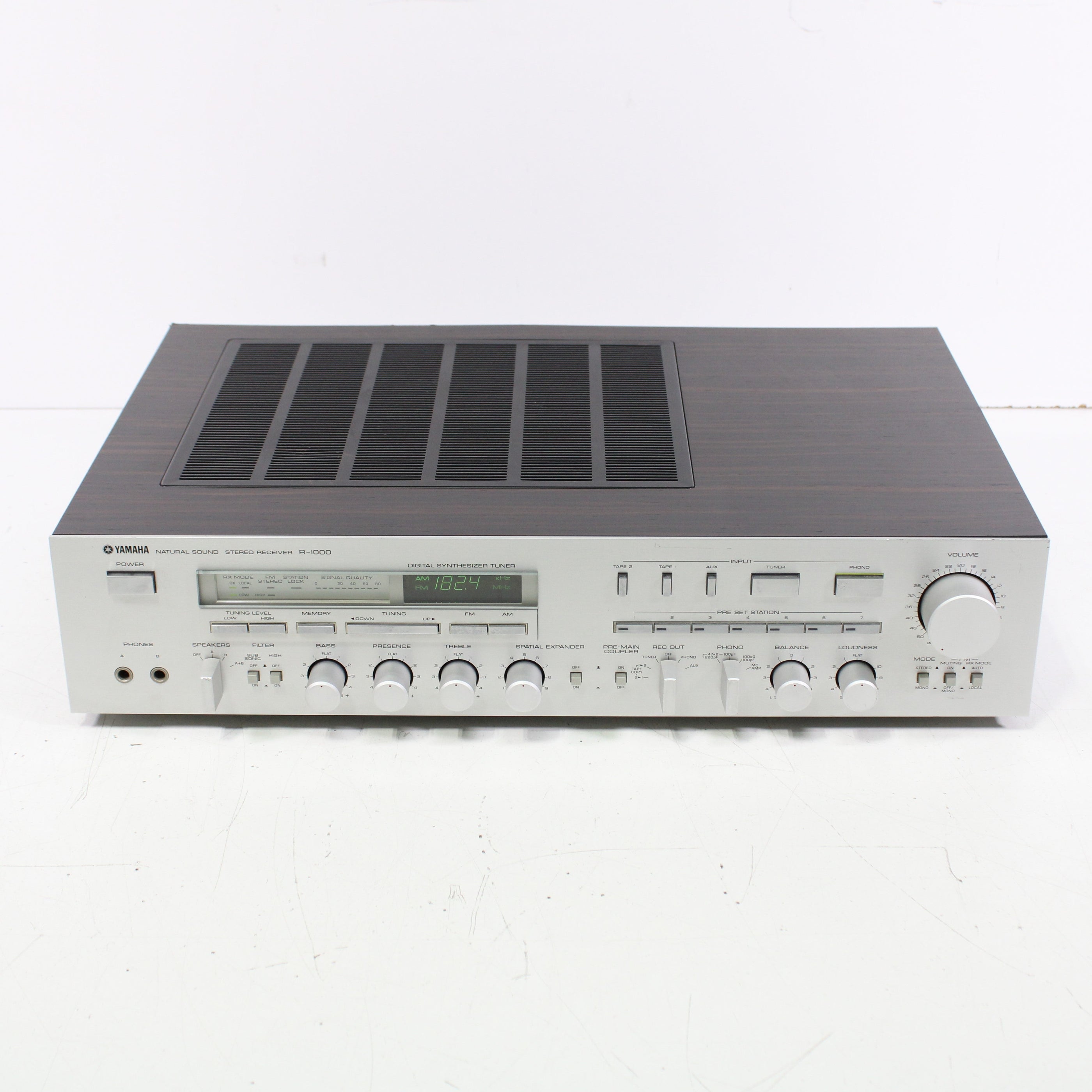 Yamaha R-1000 Vintage AM FM Stereo Receiver Dark Wood Paneling (1981 ...