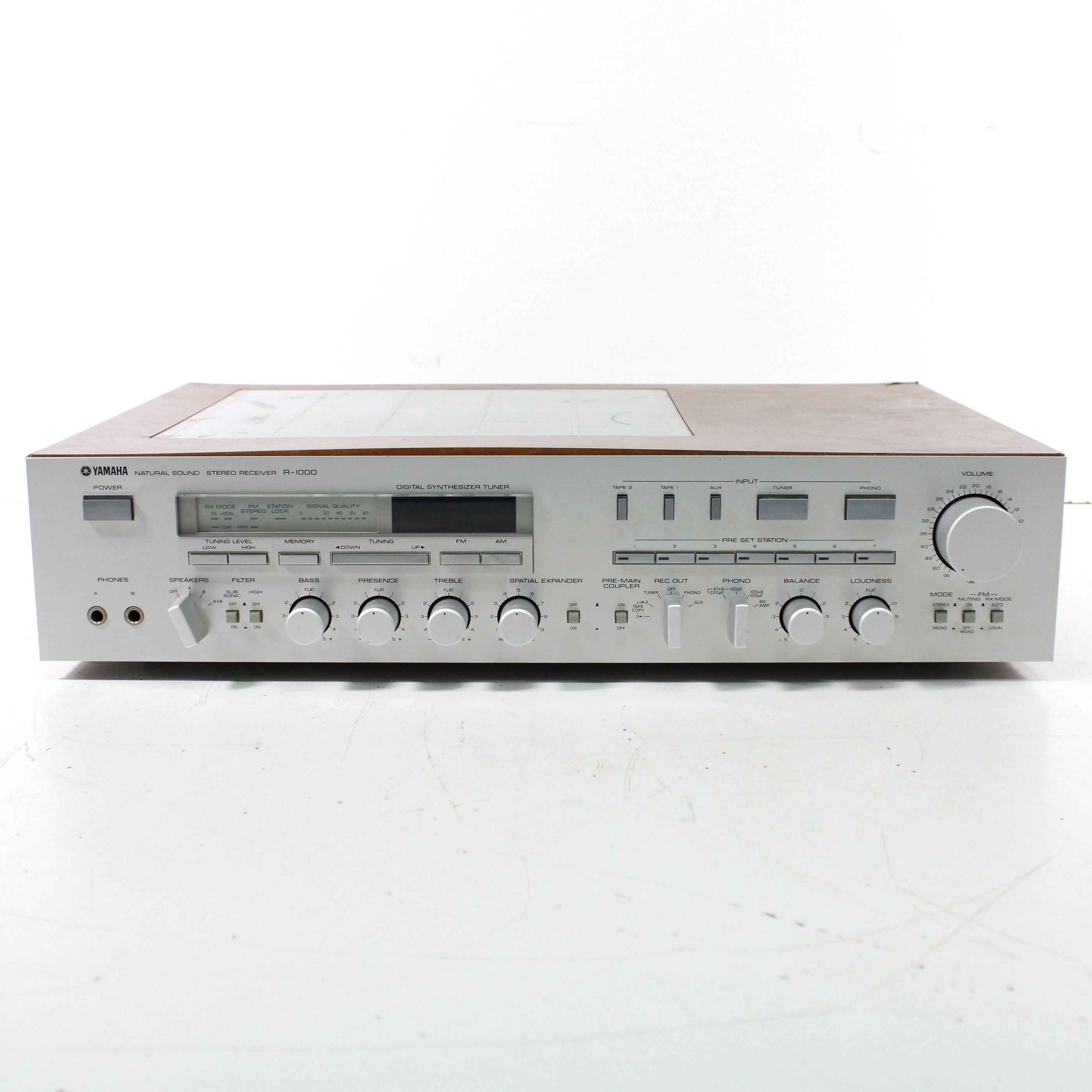 Yamaha R-1000 Vintage AM FM Stereo Receiver Light Wood Paneling (1981 ...