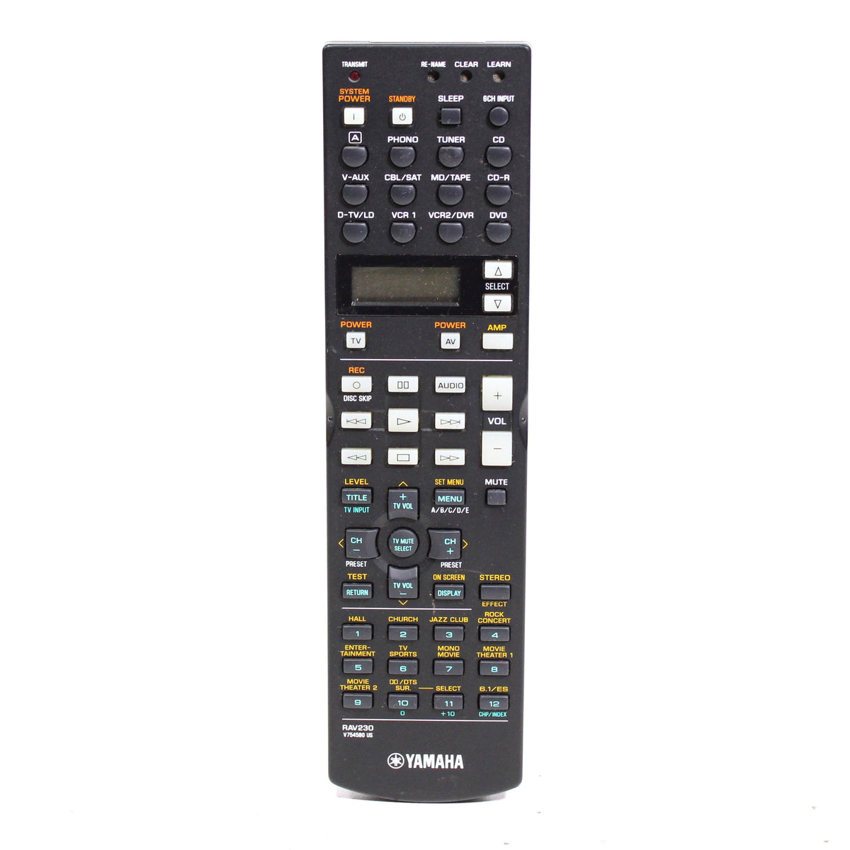 Yamaha RAV230 Remote Control for AV Receiver HTR-5490 RX-V1200 ...