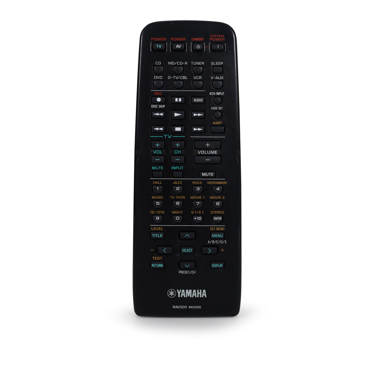 Yamaha RAV300 WA22030 Remote Control for AV Receiver HTR-5640 and More ...