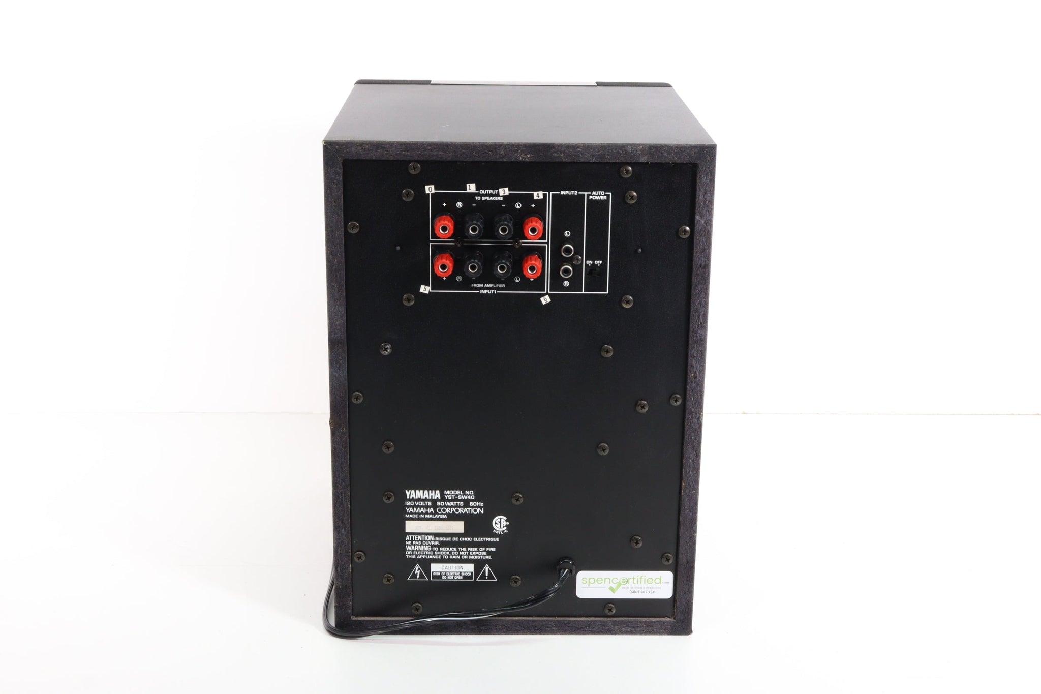 Yamaha YST-SW40 Active Servo Processing Subwoofer System