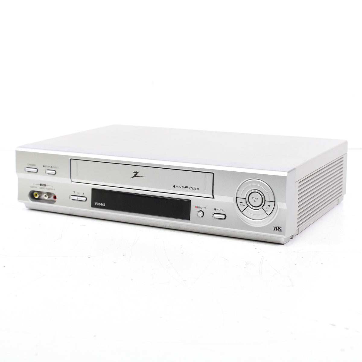 Zenith VCS442 4-Head Hi-Fi Stereo VCR VHS Player Recorder (Silver ...