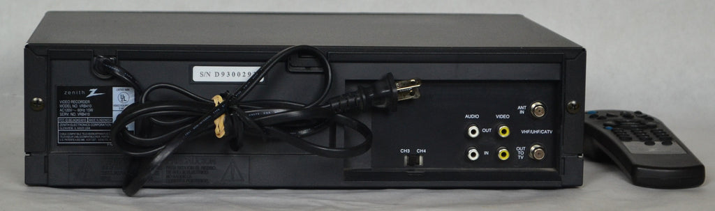 Zenith VRB410 VCR Video Cassette Recorder VHS Player