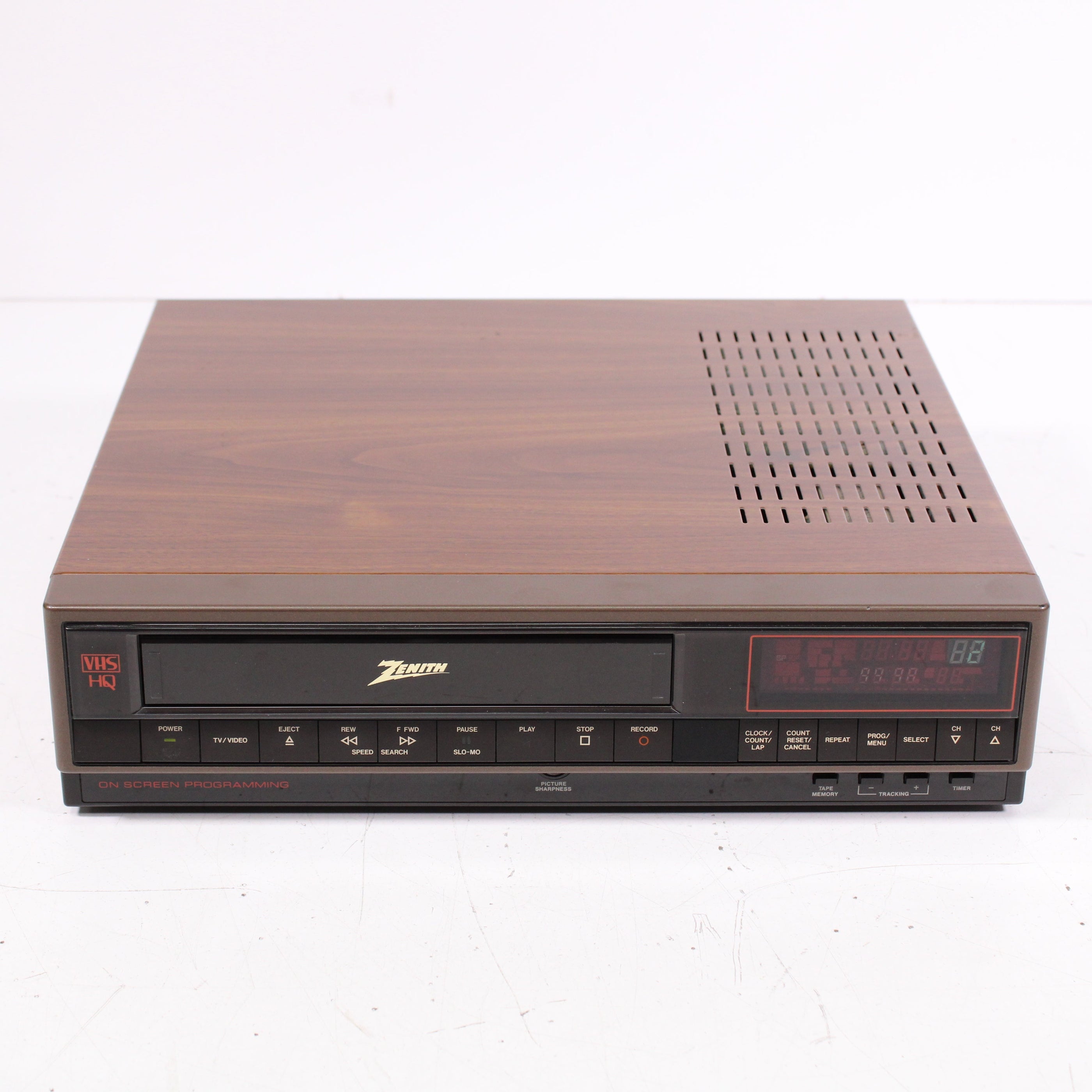 Zenith VRE205 VCR Video Cassette Recorder Simulated Wood Grain ...