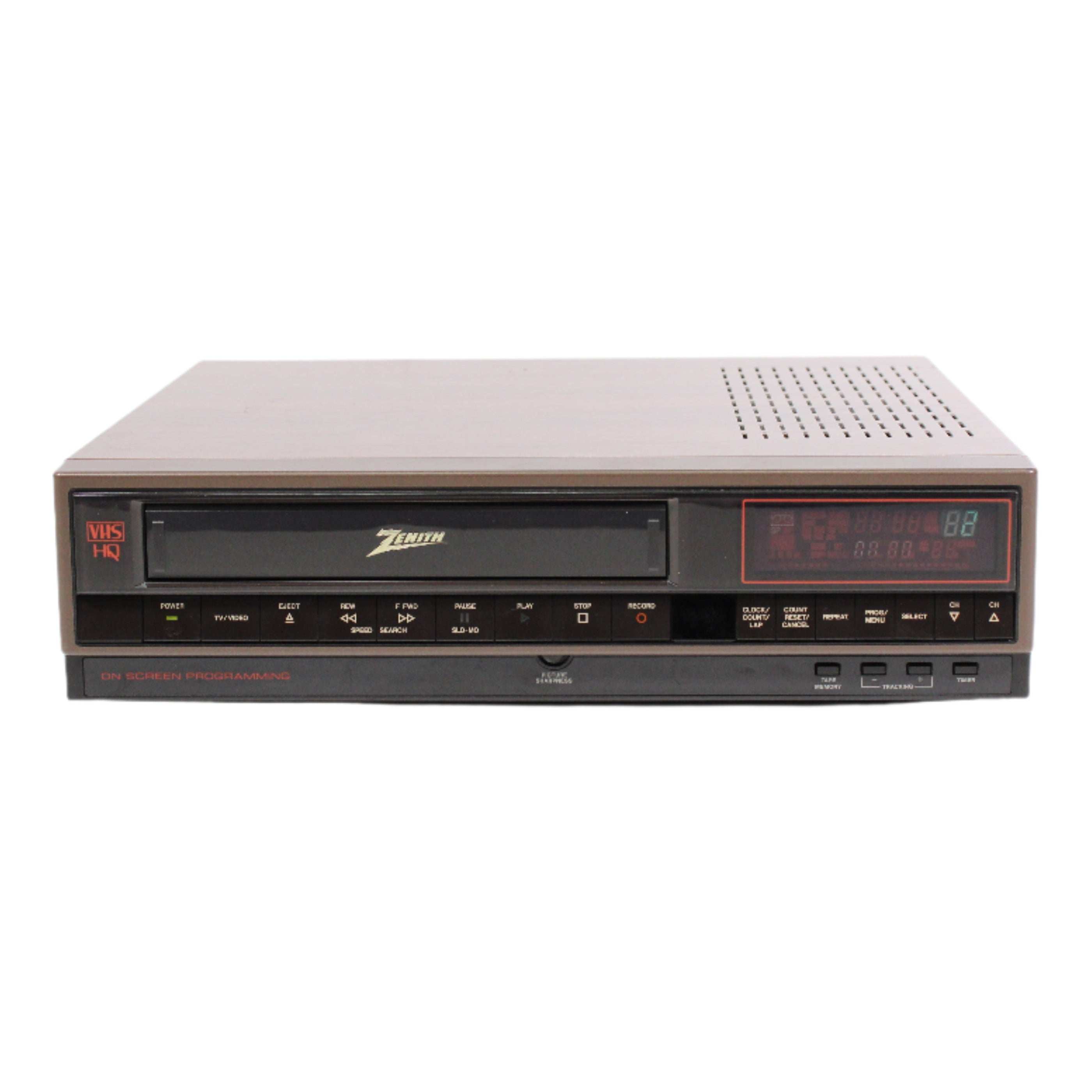 Zenith VRE205 VCR Video Cassette Recorder Simulated Wood Grain ...