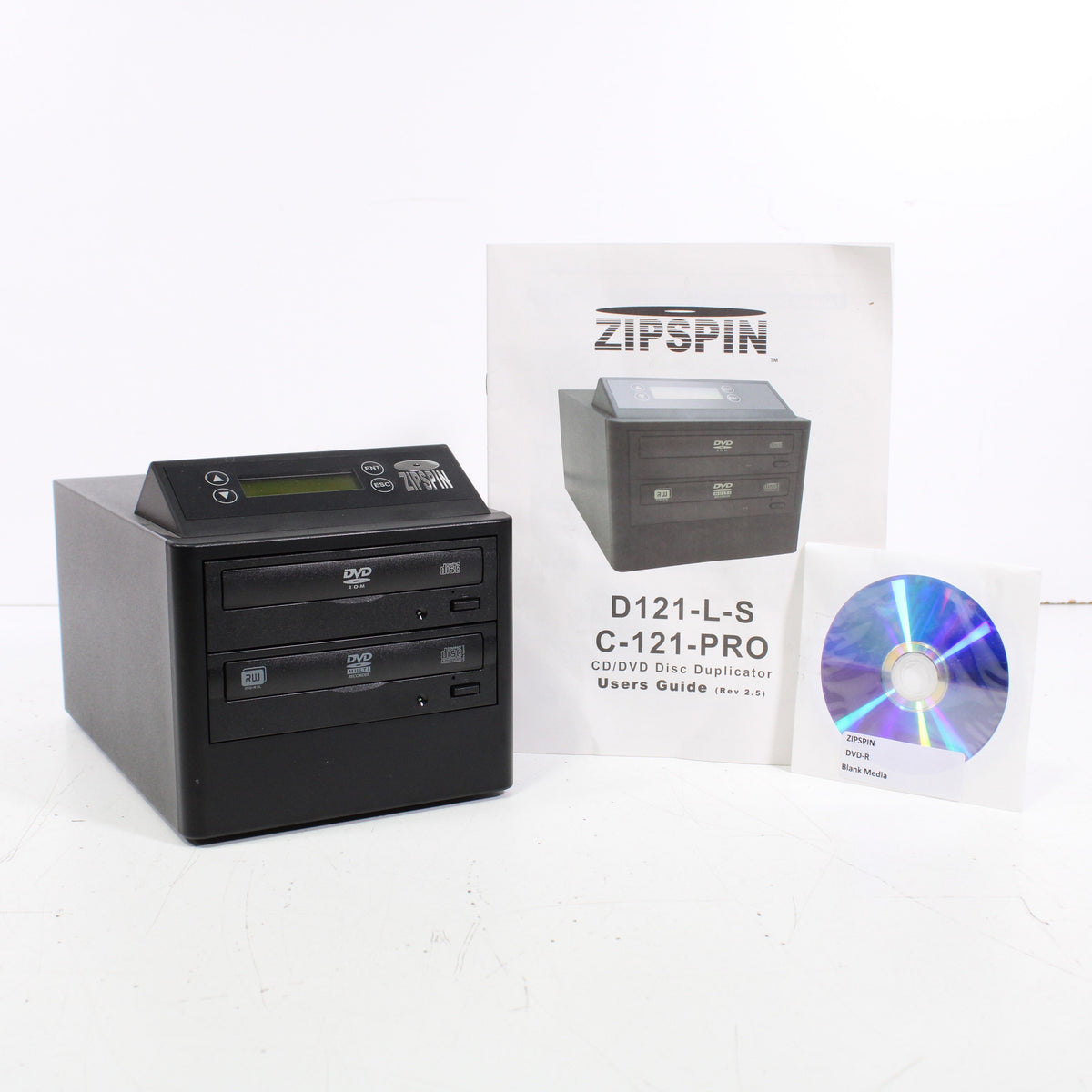 ZipSpin D121-L-S Standalone CD & DVD Disc Duplicator Recorder ...