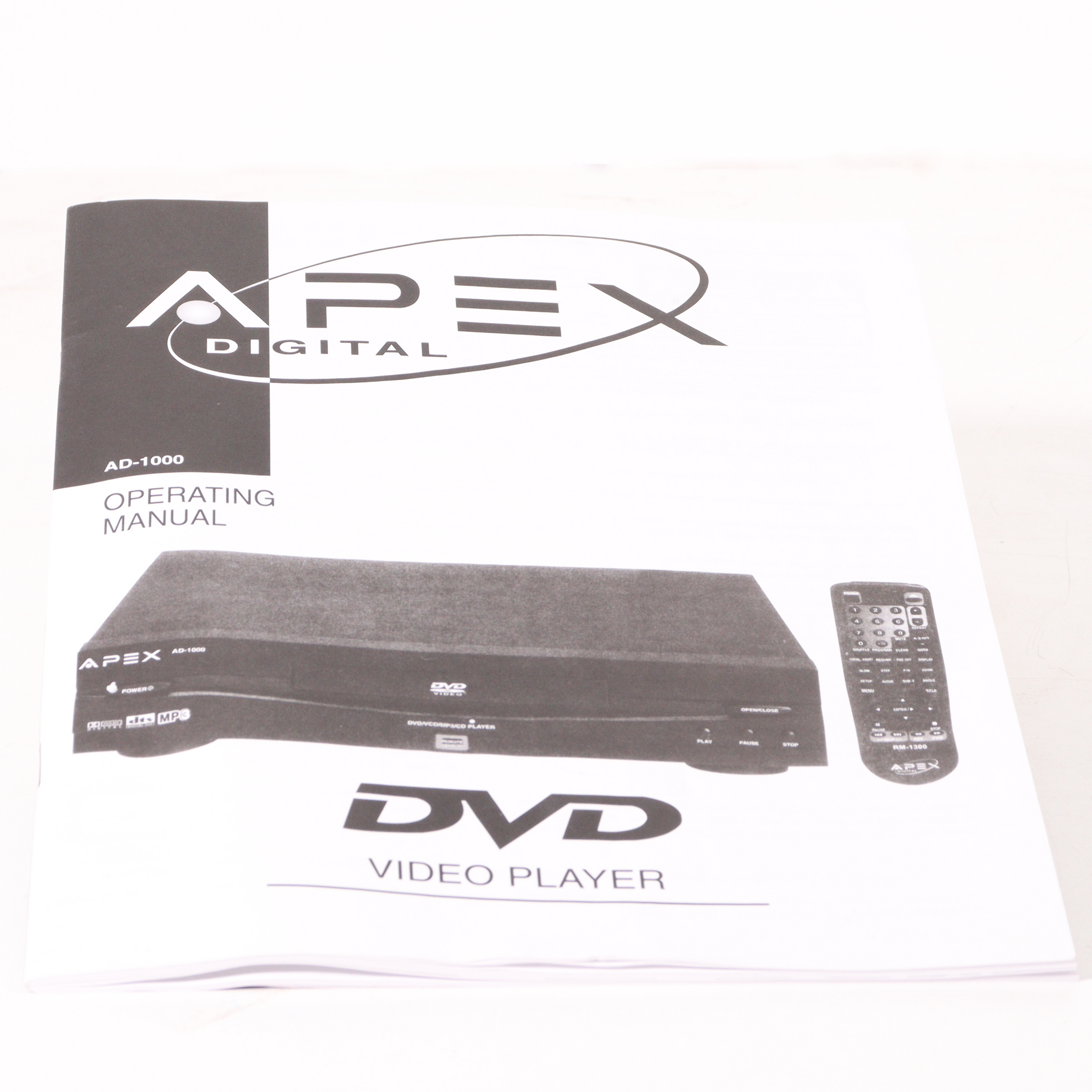 APEX AD-1000 Disc DVD/CD/Player MP3 (With Remote/Manuel/Box ...