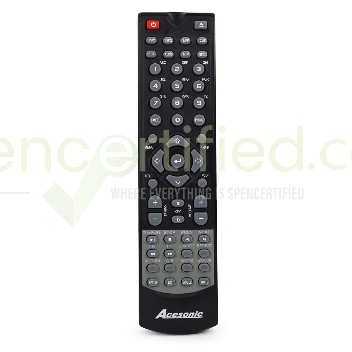 Acesonic IECR03 Karaoke Audio System Remote Control for DGX-209 ...