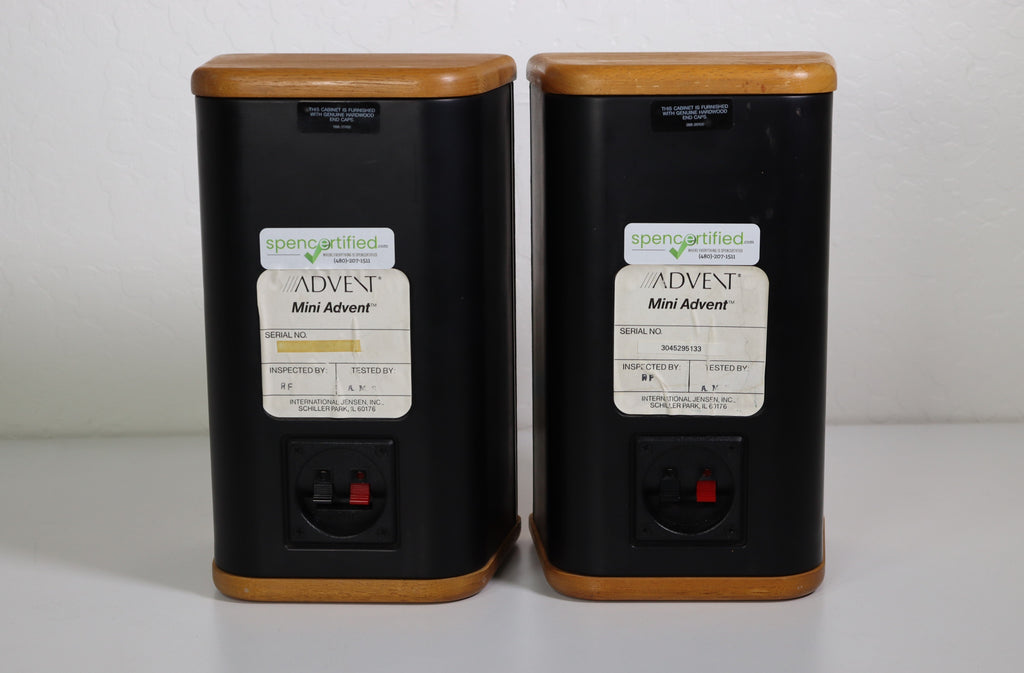 Advent Mini Speaker Pair Small Bookshelf Vintage System Stereo Set