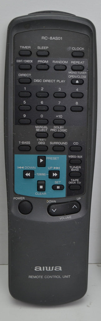 Aiwa - RC-8AS01- Audio System Remote Control - For CXZVR55, ZVR55