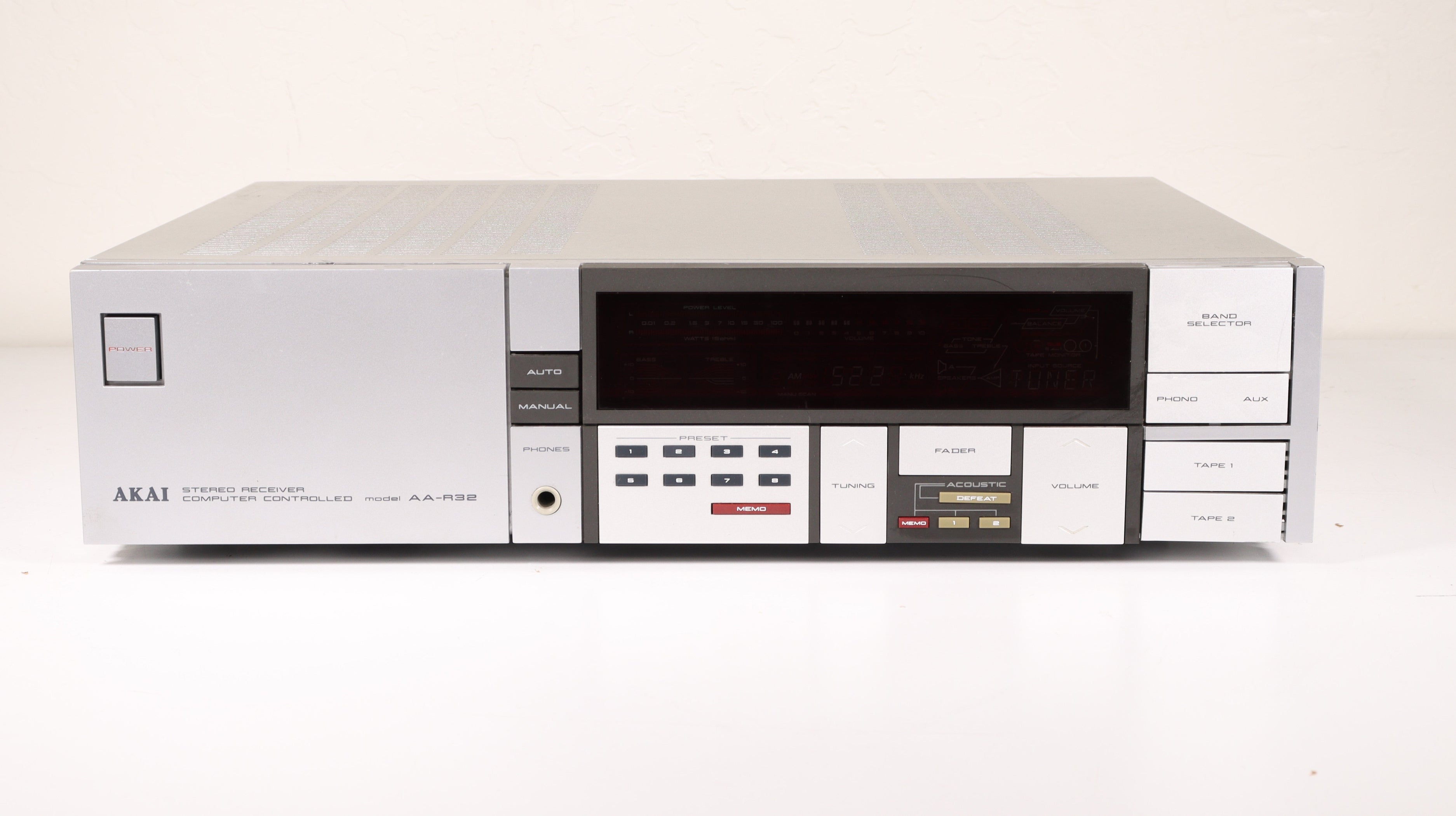 Akai AA-R32 Stereo Receiver Computer Controlled Amplifier Audio System ...