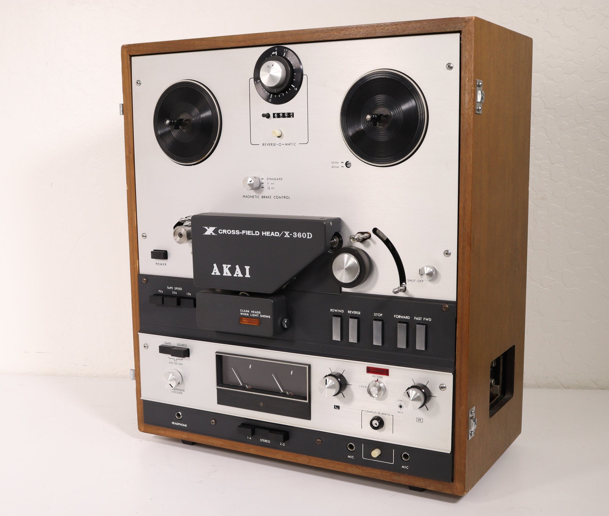 Akai X-360D Cross-Field Head Reel to Reel Tape Deck Player Recorder Vi