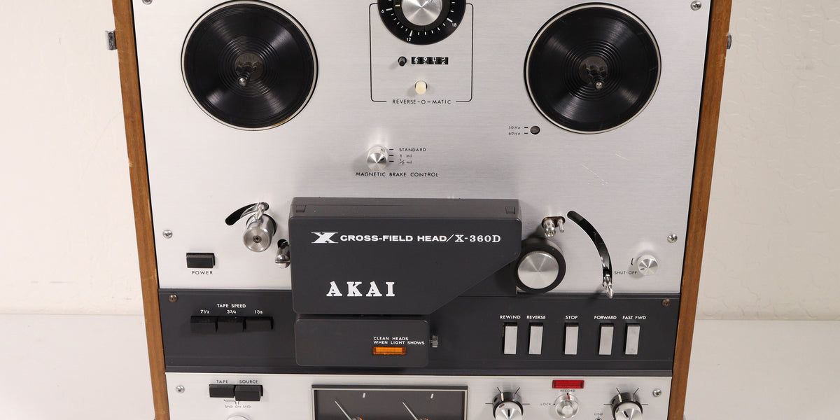 Akai X-360D Cross-Field Head Reel to Reel Tape Deck Player Recorder Vi ...