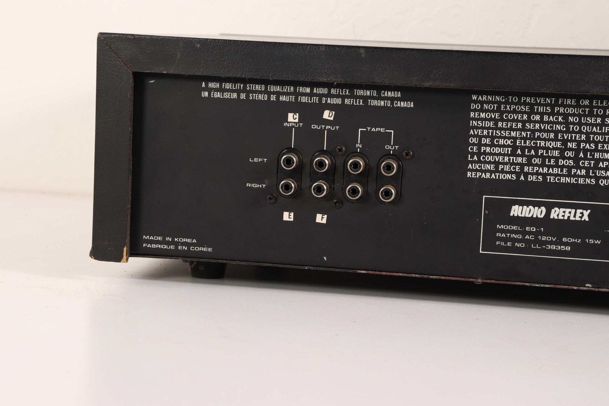 Audio Reflex EQ-1 10 Band Equalizer Stereo EQ