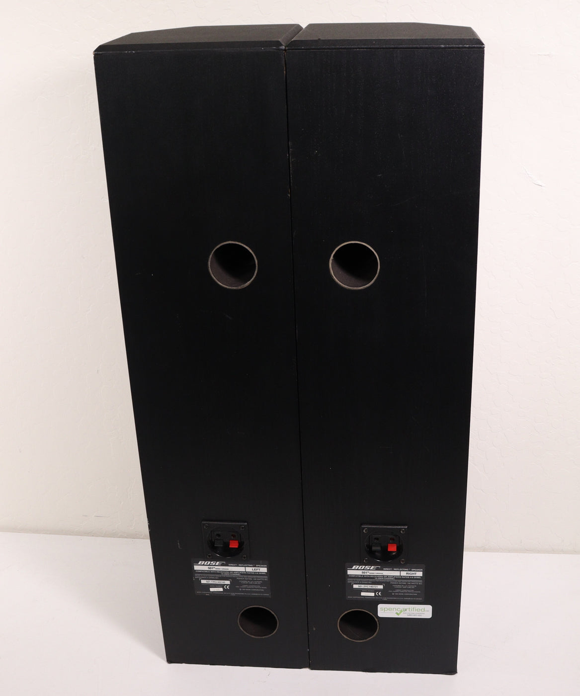 Bose 501 Series V Speaker Tower Pair Direct / Reflecting 6 Ohms 200 Wa ...