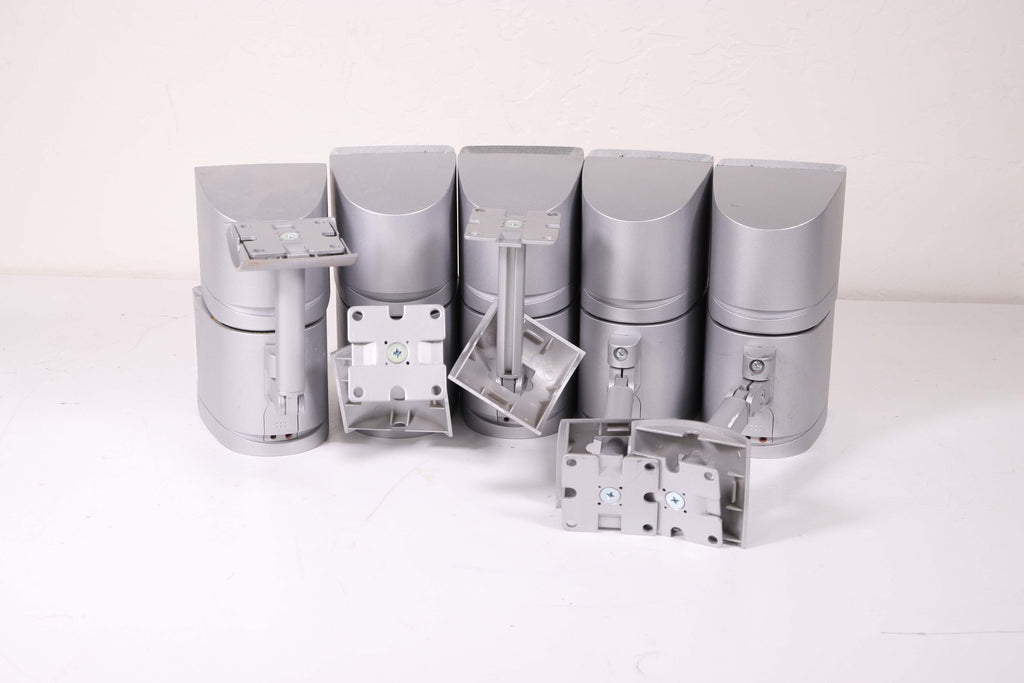 Bose Cube Speakers Swivel Dual Design with Wall Mounts (Silver) (Set o