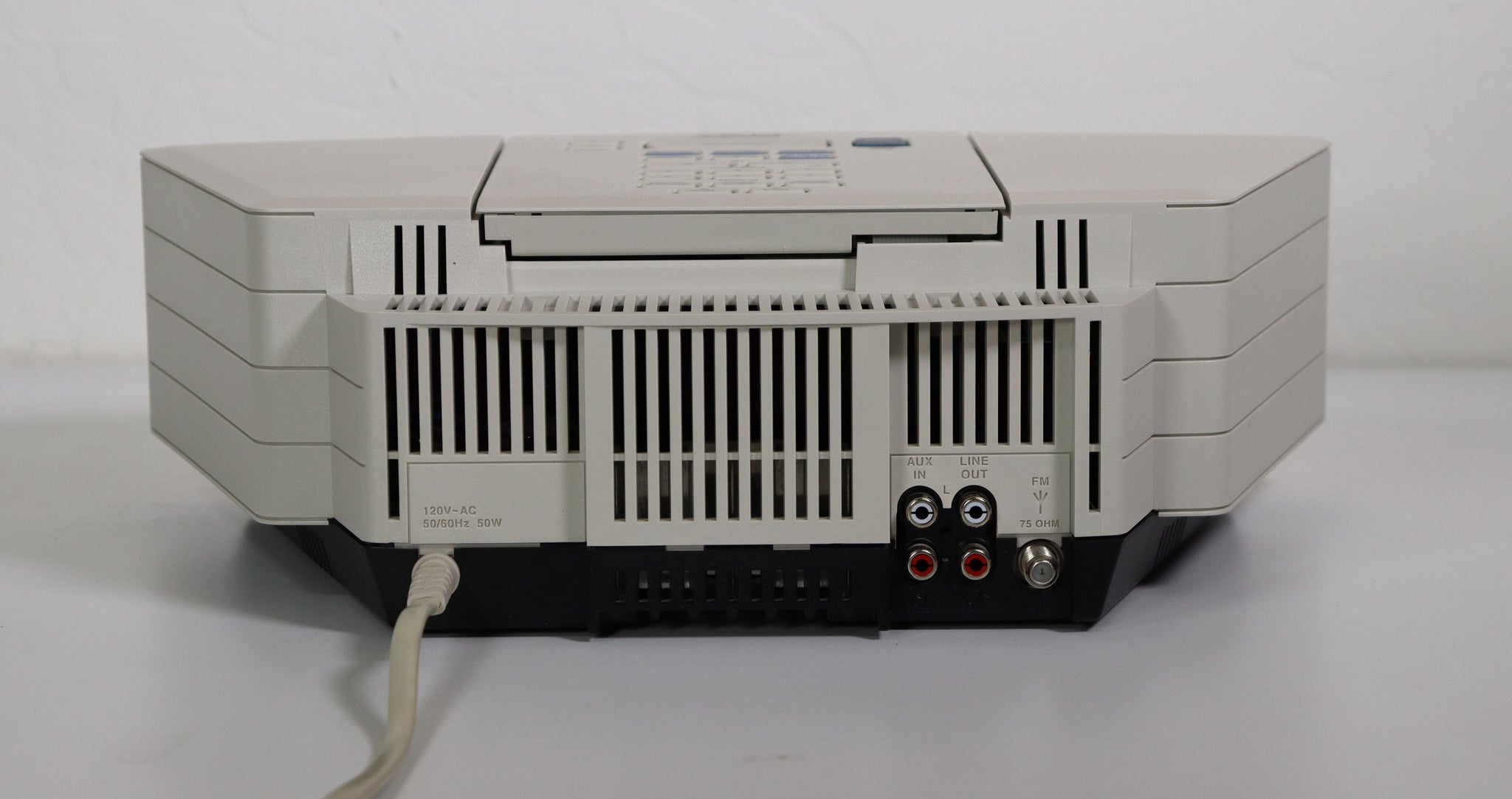 Bose Wave Radio CD AM FM Pedestal Platinum White AWACCQ Personal Home