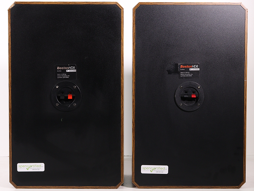 Boston HD8 Bookshelf Speaker Pair 2 Way Light Brown Wood (Pair)