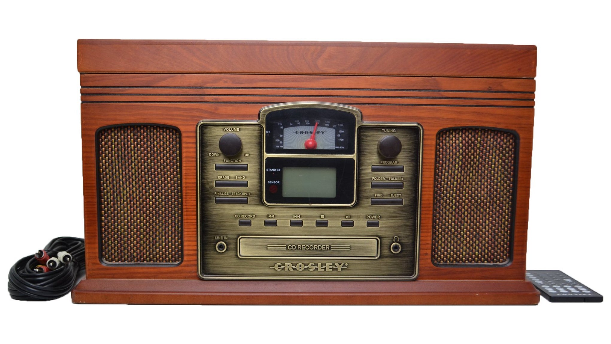 CROSLEY - CR245 - Turntable Vinyl Record Player - CD Recorder - AM/FM ...