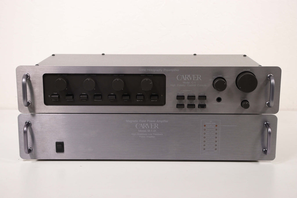 Carver Preamp Power Amp Combo Rack System C-1 M-1.0t Mono or Stereo