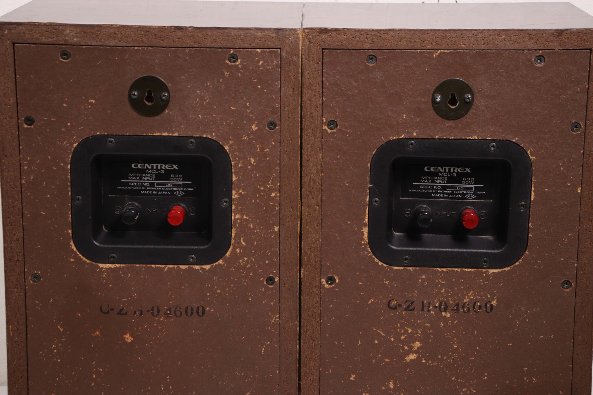 Centrex MCL-3 Vintage Stereo Speaker Pair 50 Watts 6.3 Ohms Made in Ja