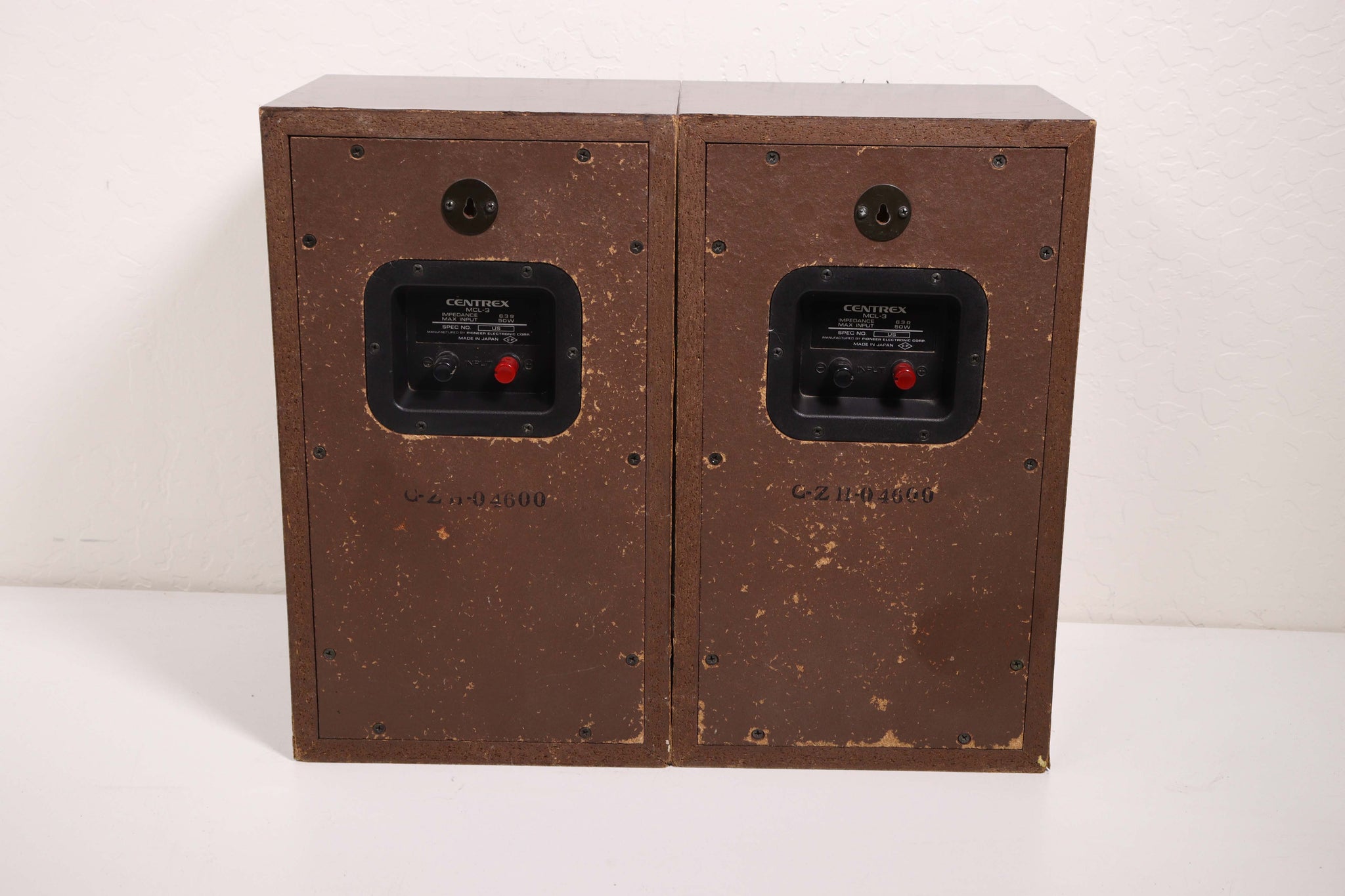 Centrex MCL-3 Vintage Stereo Speaker Pair 50 Watts 6.3 Ohms Made in Ja