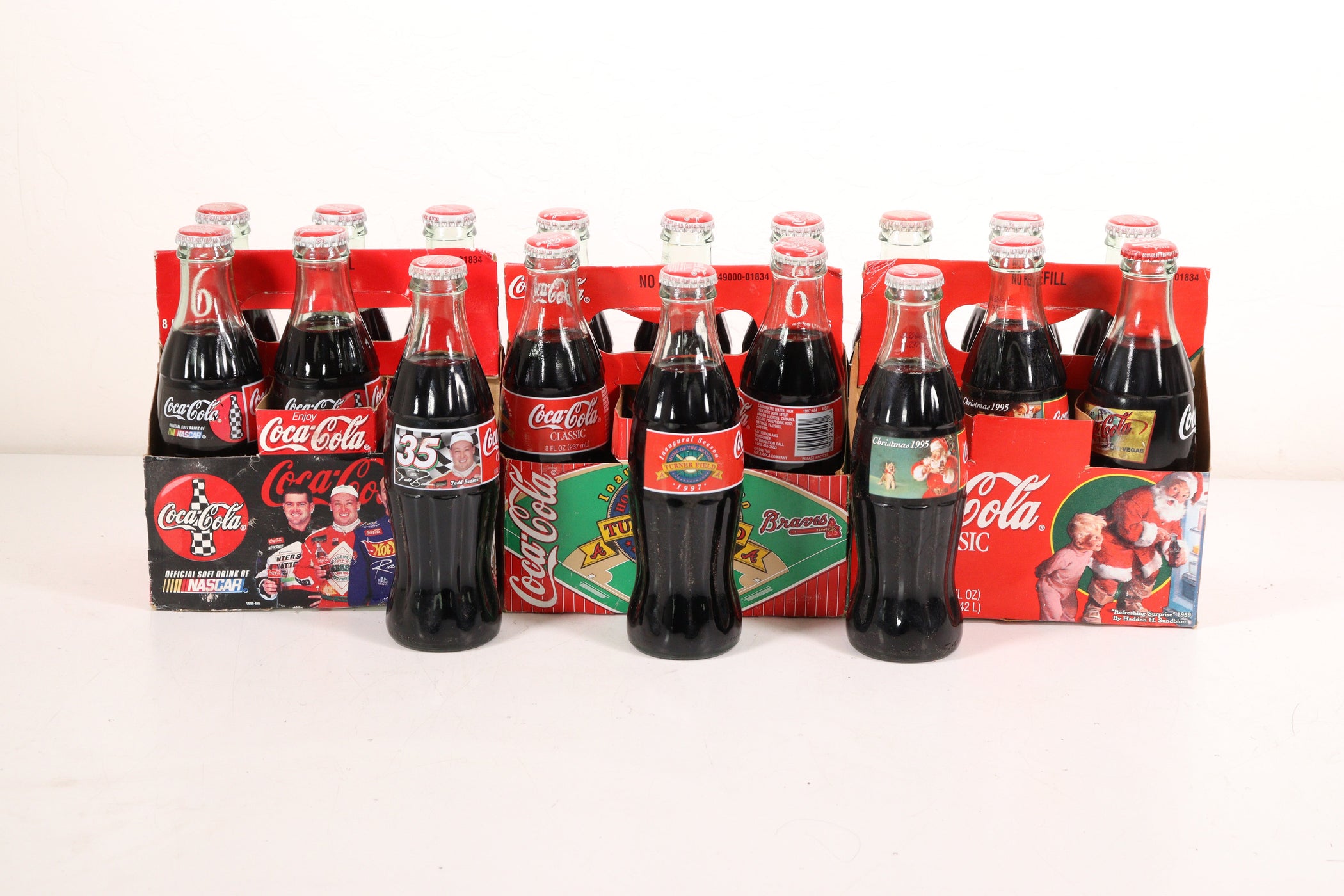 Coca-Cola Soda Bottle Set Collectible Vintage — SpenCertified