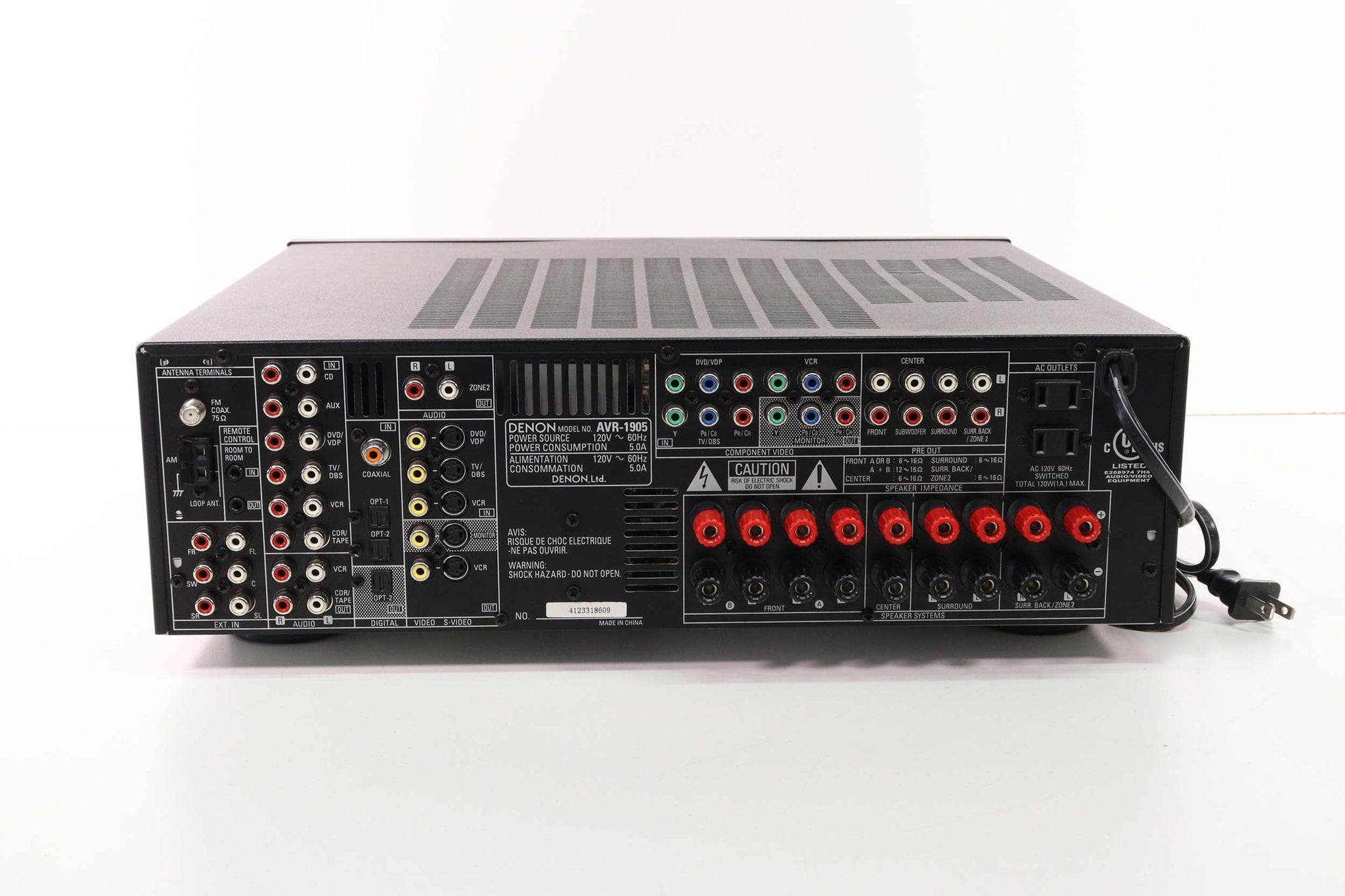 DENON AVR-1905 AV Surround Receiver (No Remote)