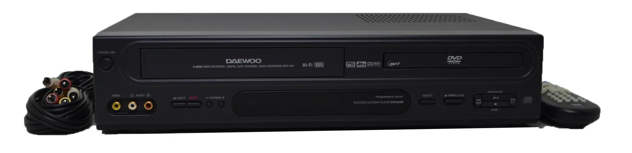 Daewoo DVD and 6 Head VHS Player Video Cassette Recorder (DV6T834NP ...
