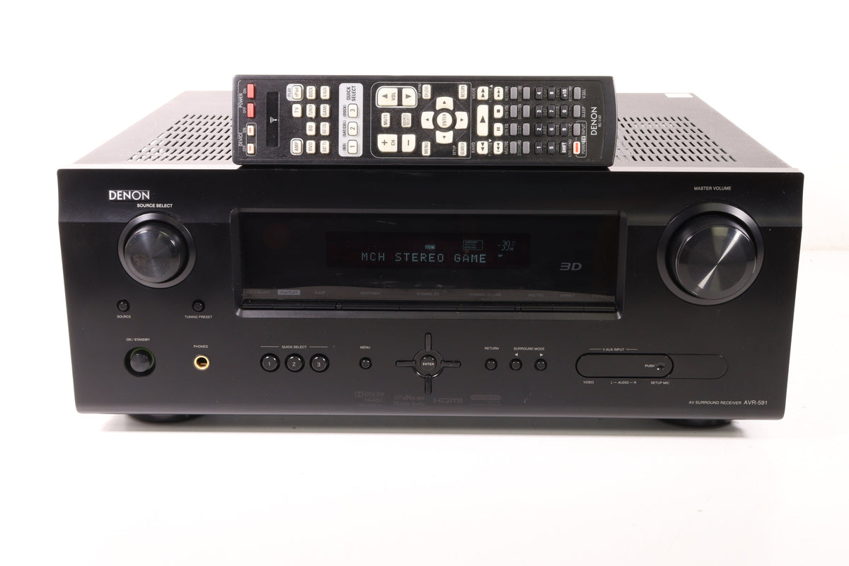 Denon AVR-591 Home Stereo Amplifier Audio System Surround Sound HDMI A ...
