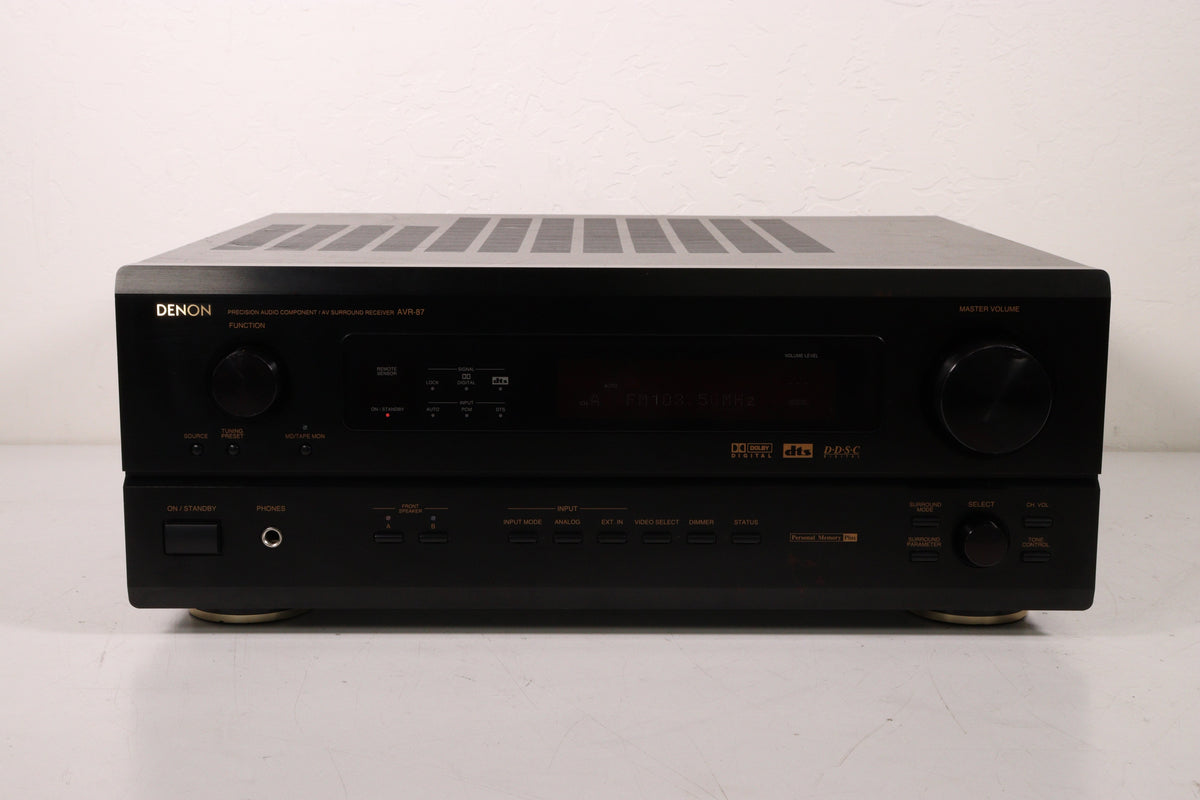 Denon AVR-87 Receiver Audio/Video Phono Digital Optical AM/FM Radio (N ...