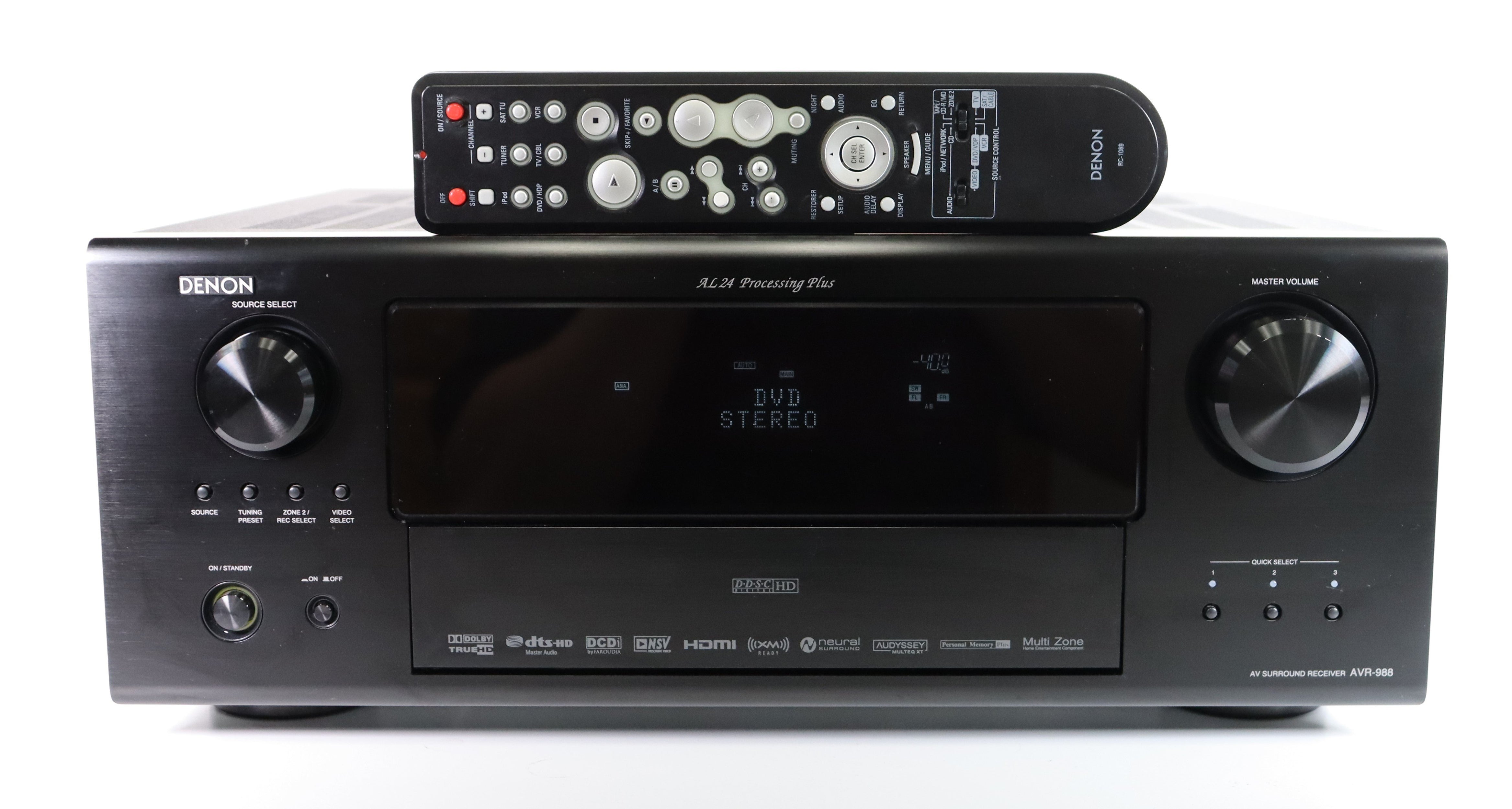 Denon AVR-988 AL24 Processing Plus AV Surround Receiver with HDMI and ...