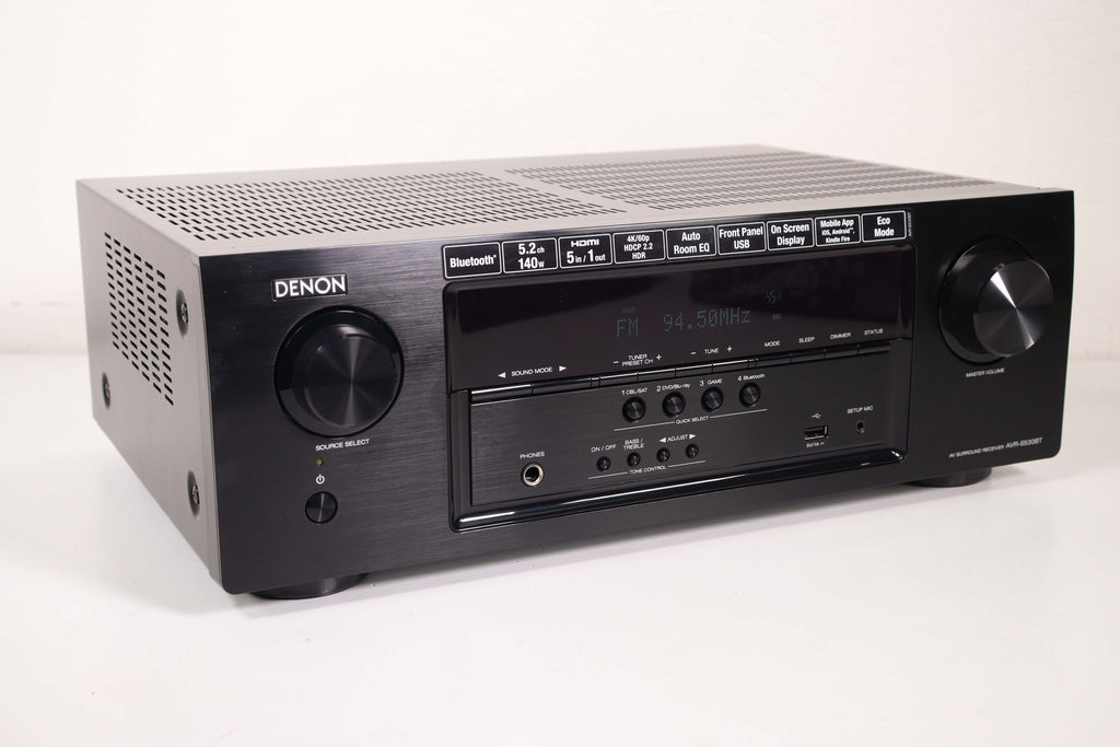 Denon AVR-S530BT Bluetooth Home Stereo Surround Sound Audio Video Rece