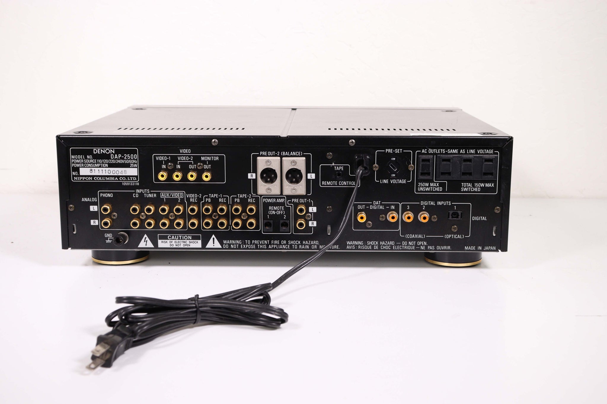 Denon DAP-2500 Precision Audio Component Digital Audio Pre-Amplifier 4