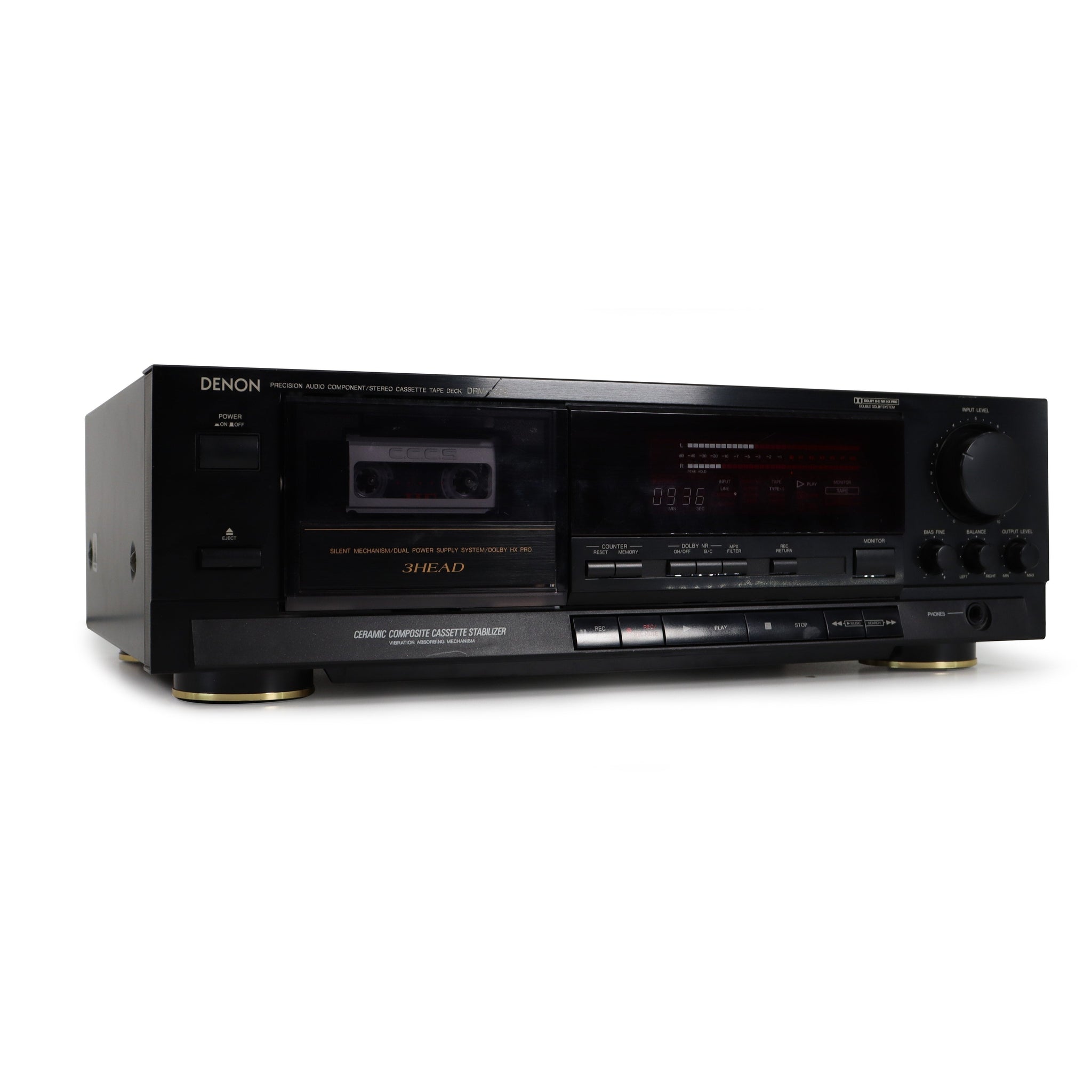 Denon DRM-700A 3 Head Single Deck Cassette Player Recorder For Sale ...