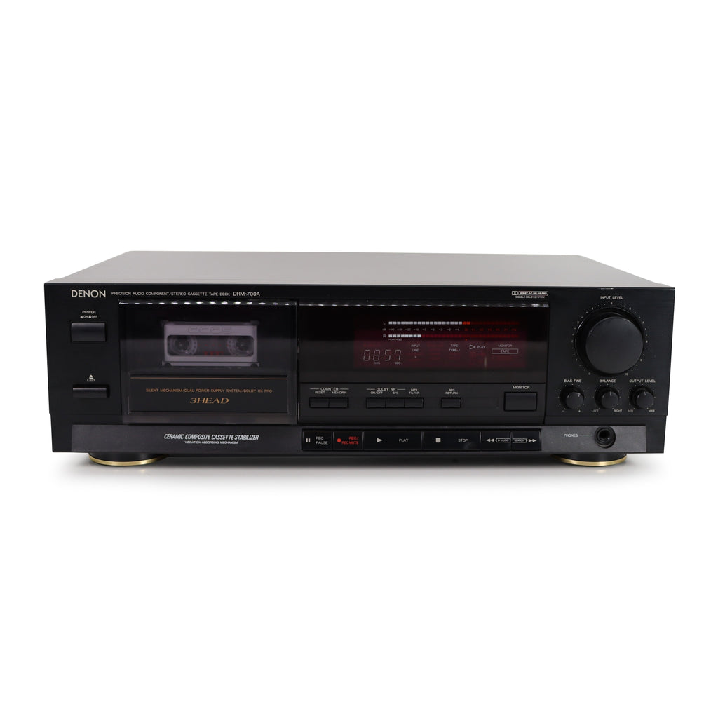 Denon DRM-700A 3 Head Single Deck Cassette Player Recorder For Sale