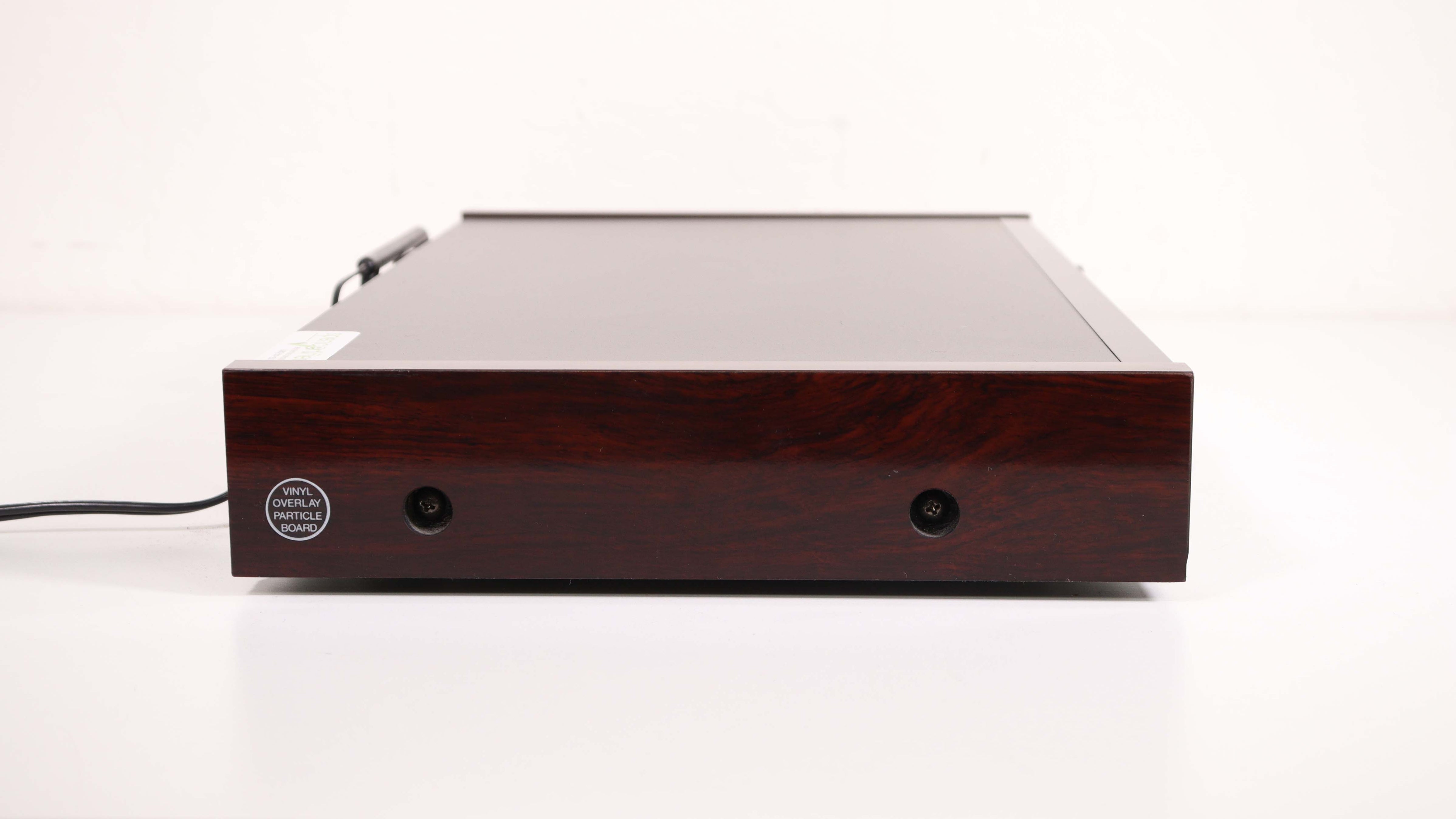 Denon TU-720 AM FM Tuner Precision Audio Component Black Face Wood Pan ...