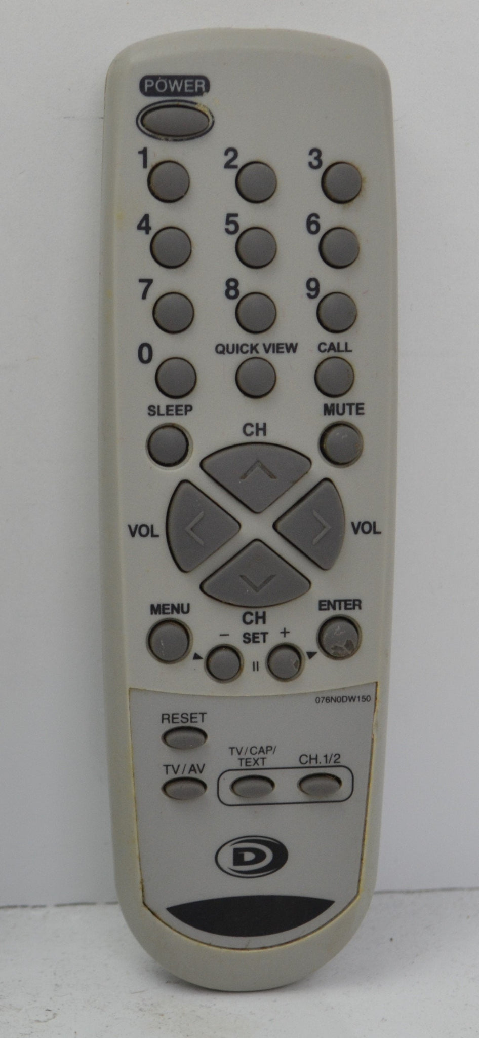 Durabrand 076N0DW150 Remote Control for TV DBTV2702 and More