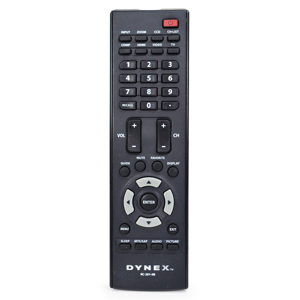 Dynex RC-201-0B Remote Control for TV Model LCD22-09 and More