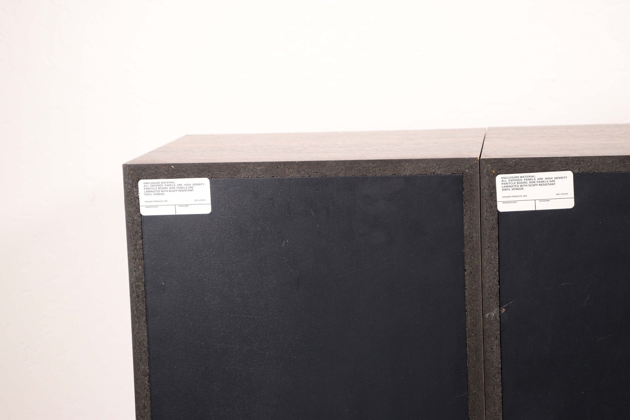 EPI 100V 2 Way Small Bookshelf Speaker Pair Dark Brown 8 Ohms 12-50 Wa