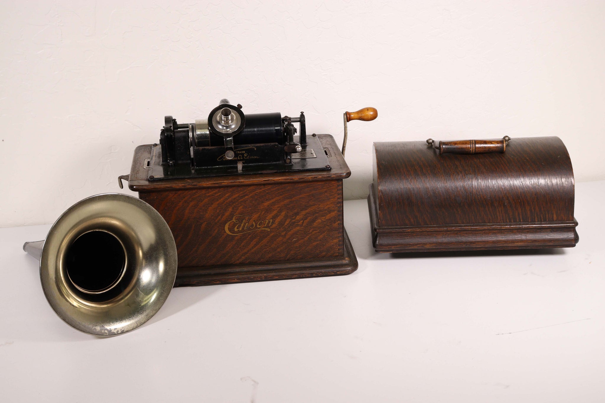 Edison Model B Phonograph Antique Music Player — SpenCertified