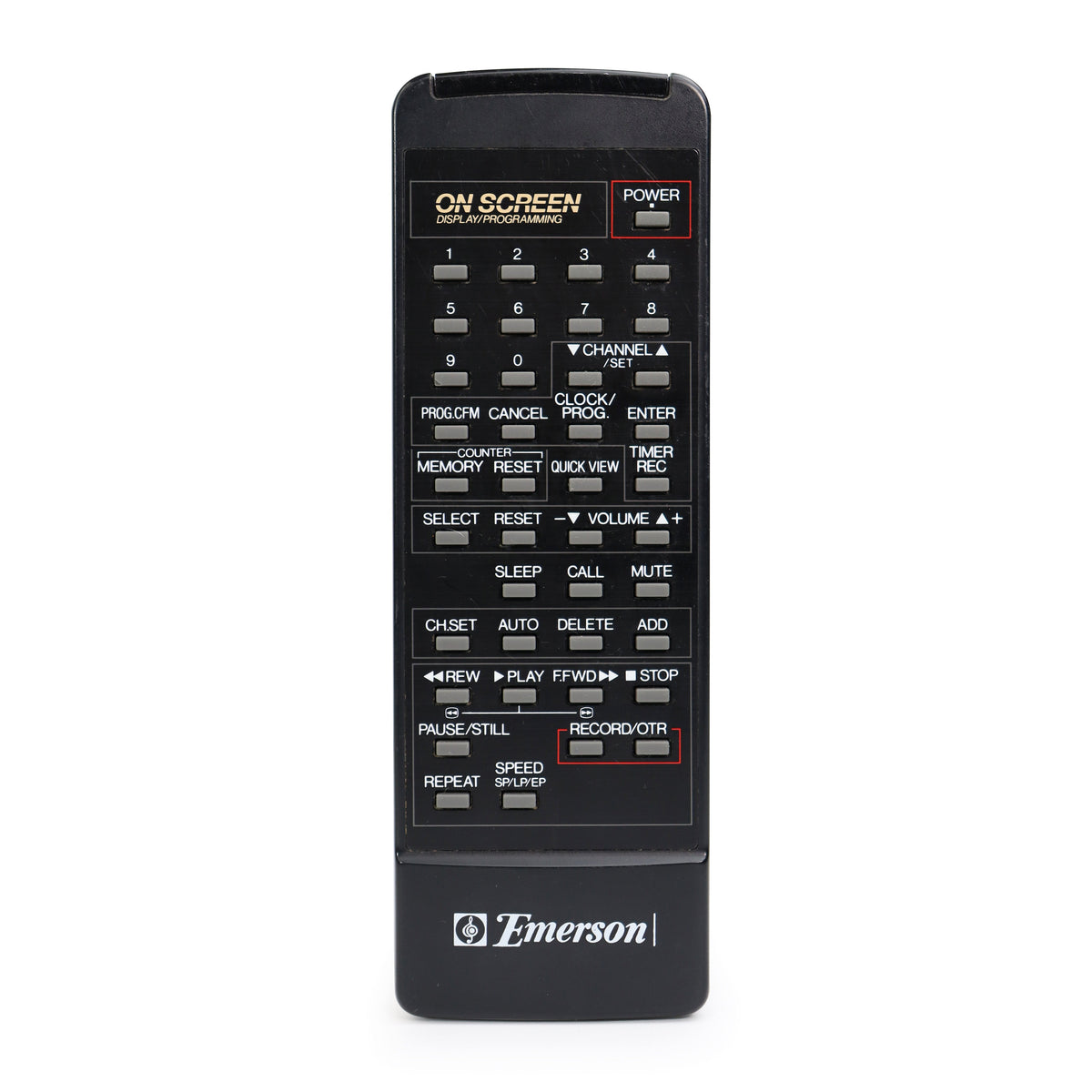 Emerson 076G01501C VCR VHS Player Remote Control — SpenCertified
