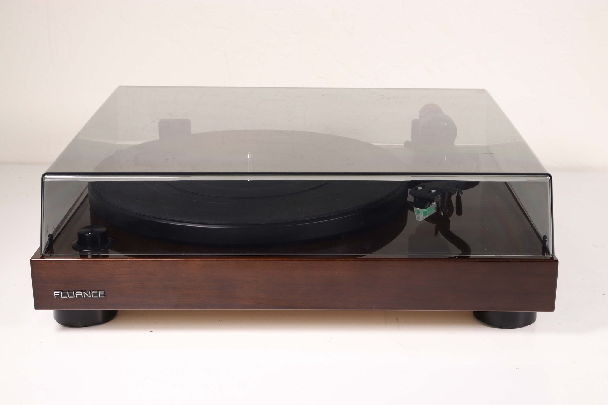 Fluance RT81 Turntable Stereo Audio System Record Player Dark Brown Wo