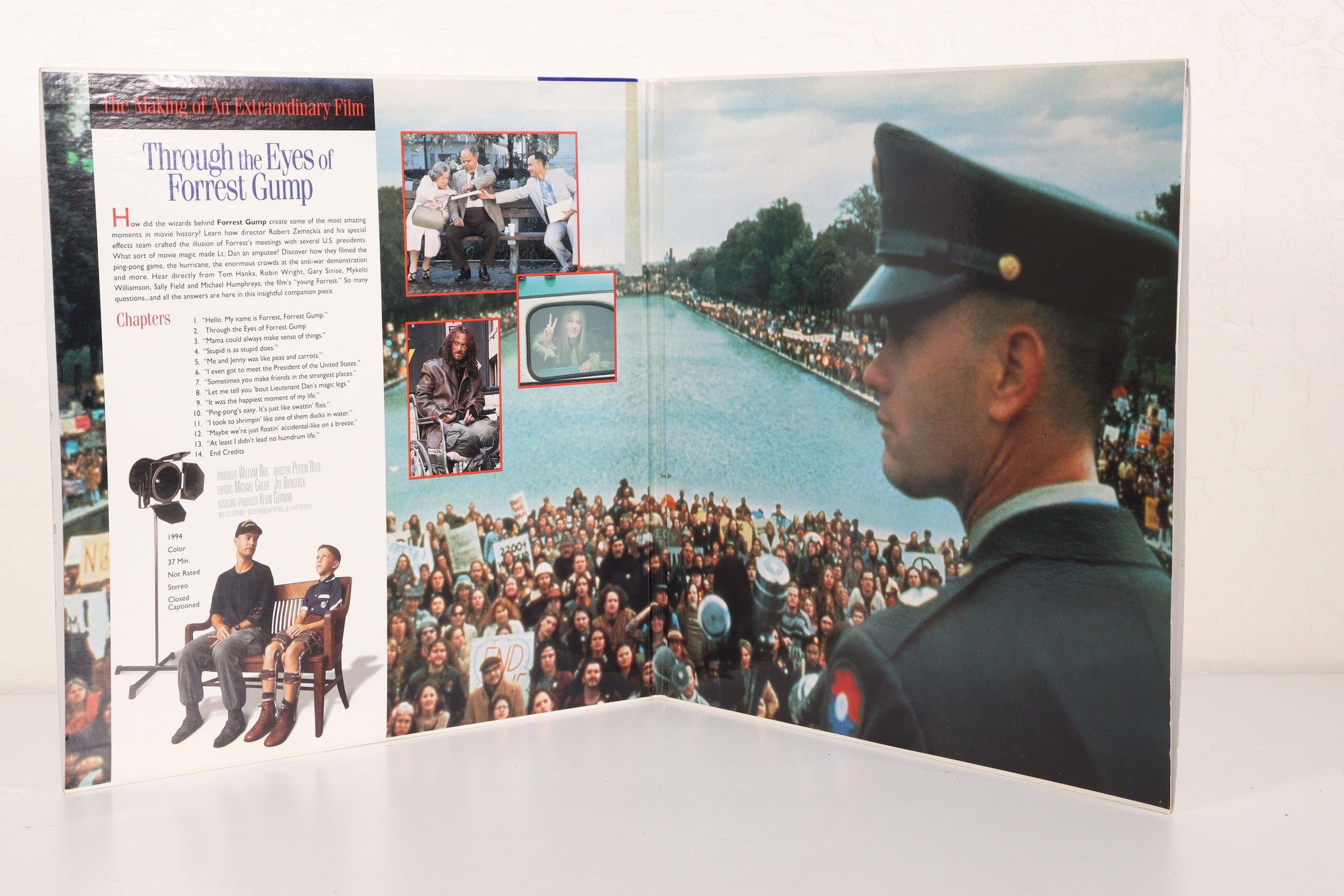 Forrest Gump Deluxe Edition LaserDisc with Tom Hanks 2 Disc Set