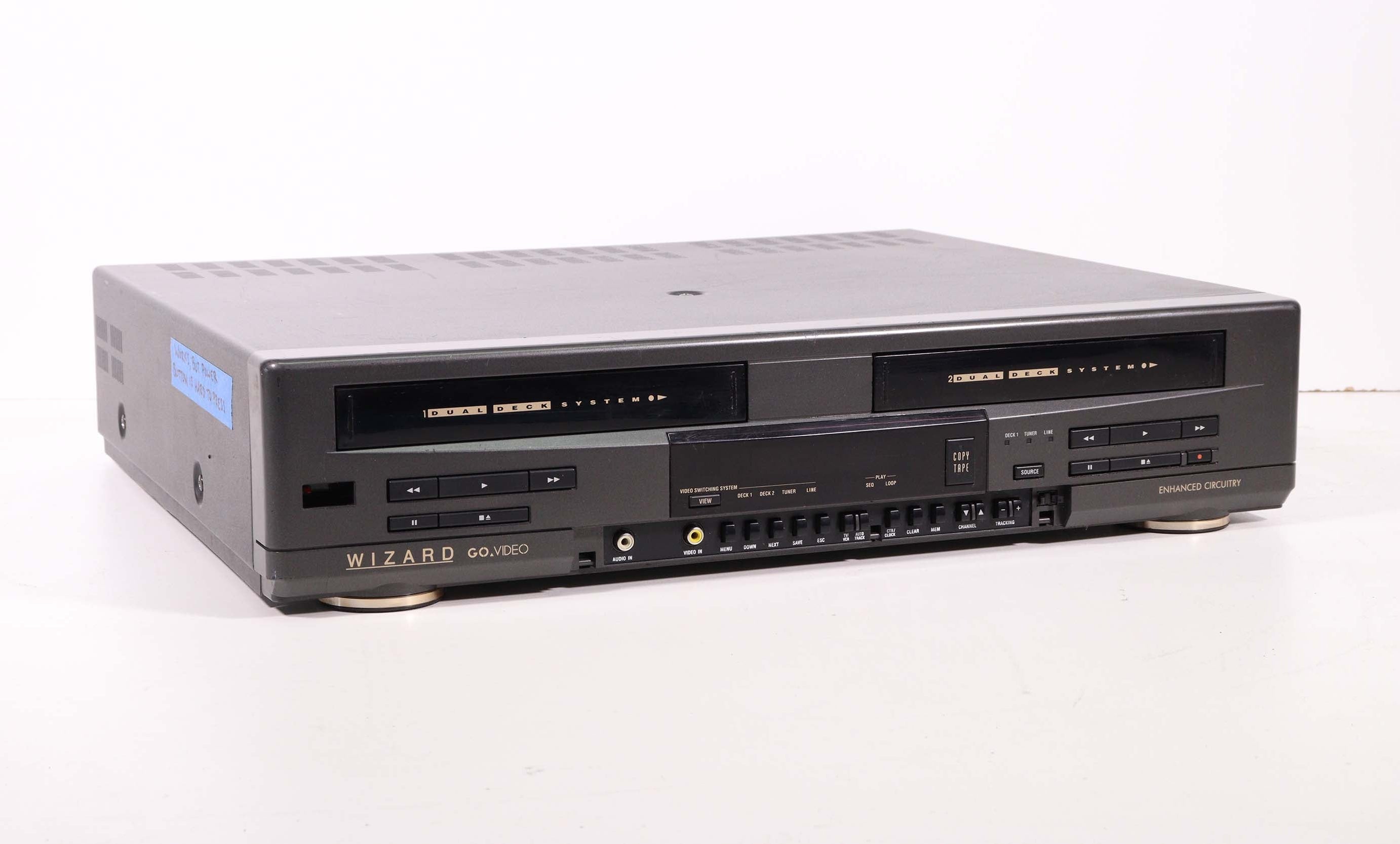 GOVIDEO GV3010X Dual Deck VCR/VHS Player/Copy Dubbing System (Hard Pow ...