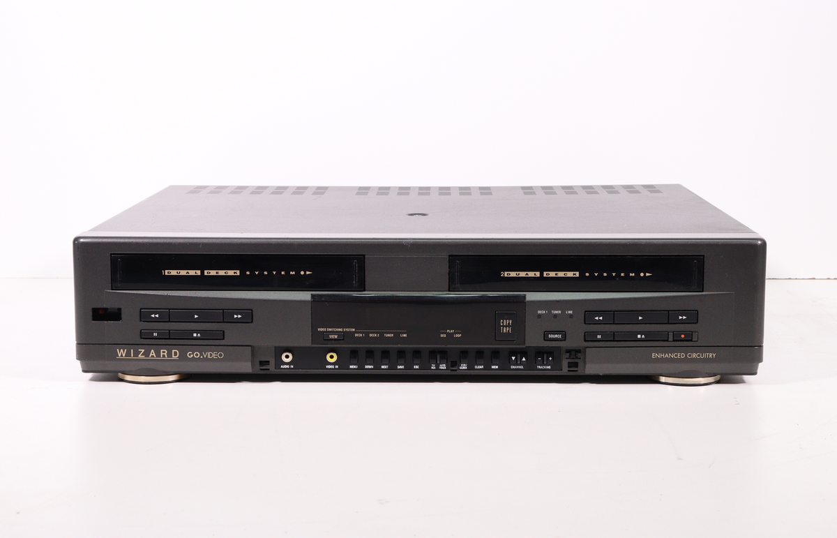 GOVIDEO GV3010X Dual Deck VCR/VHS Player/Copy Dubbing System (Hard Pow ...