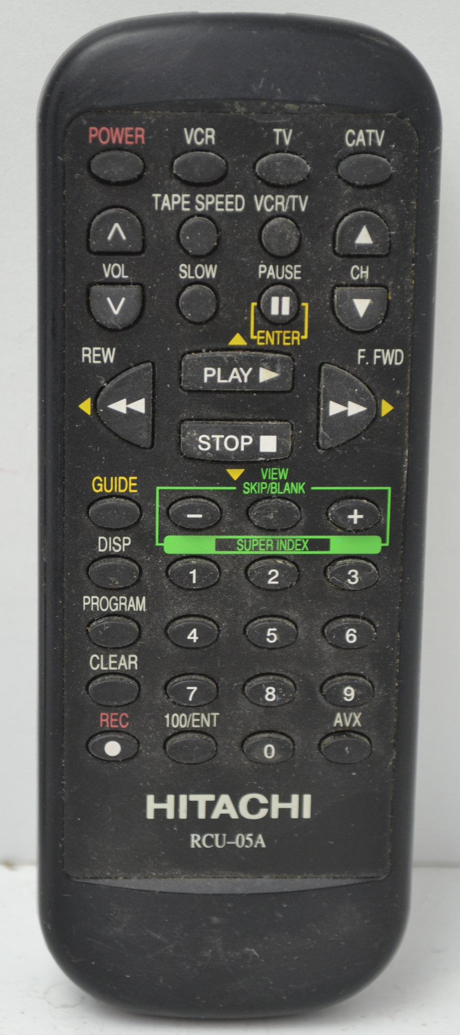 Hitachi - RCU-05A - VCR and TV Television - Remote Control