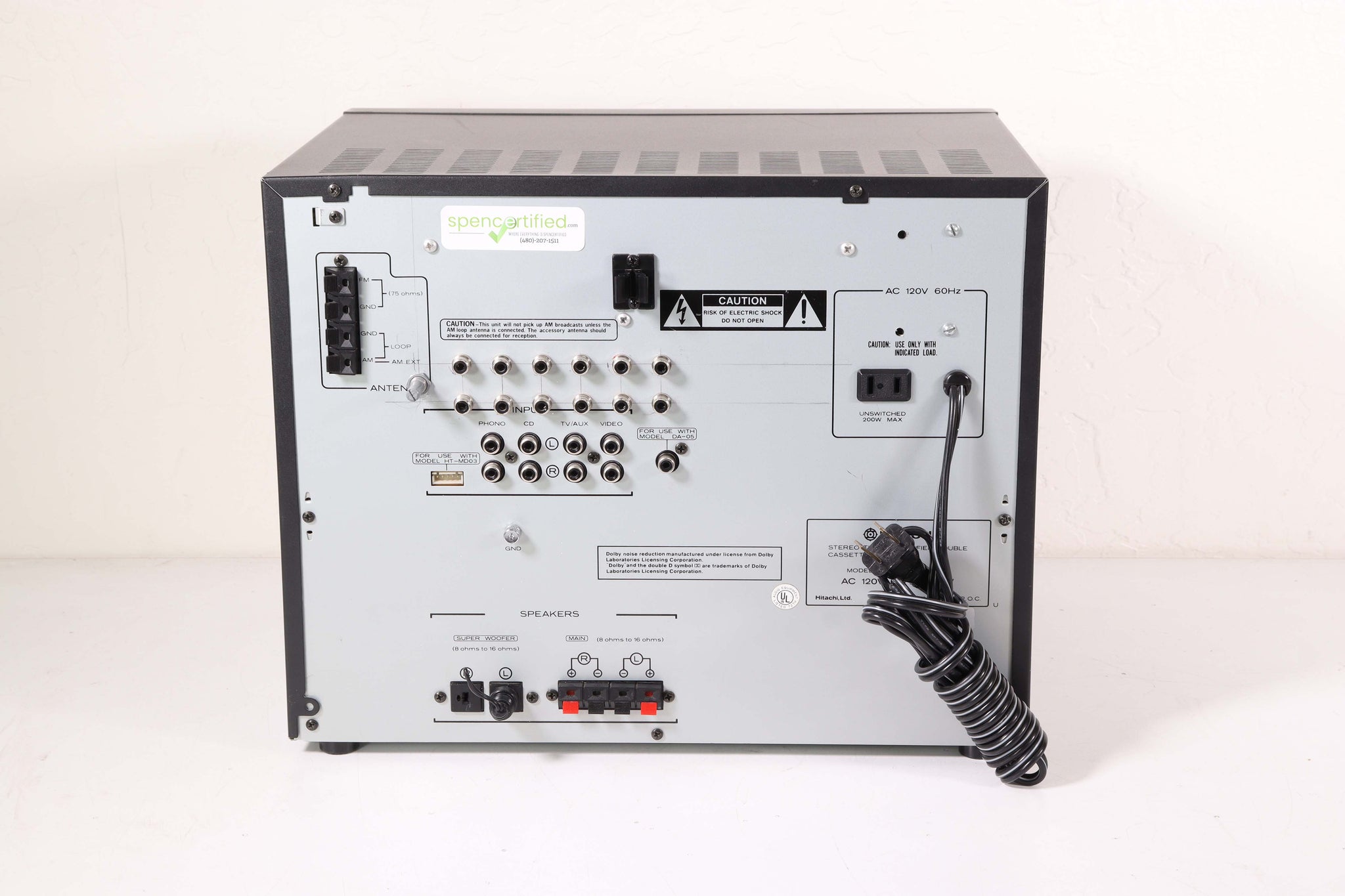 Hitachi Stereo Tuner-Amplifier Double Cassette Recorder